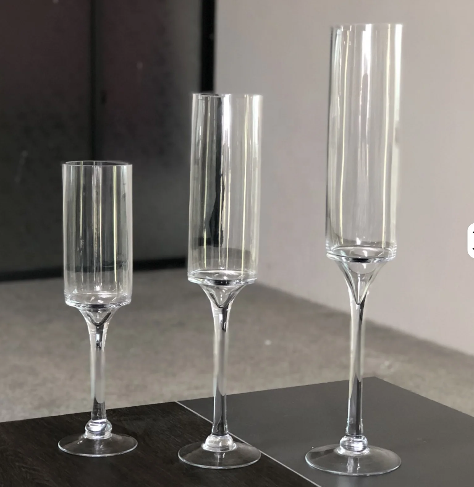 3-Set Tall Stem Glass Candle Holders – Elegant Votive, Tealight ...
